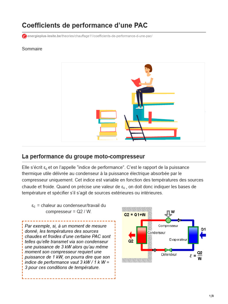 Energieplus-Lesite - Be-Coefficients de Performance Dune PAC | PDF ...