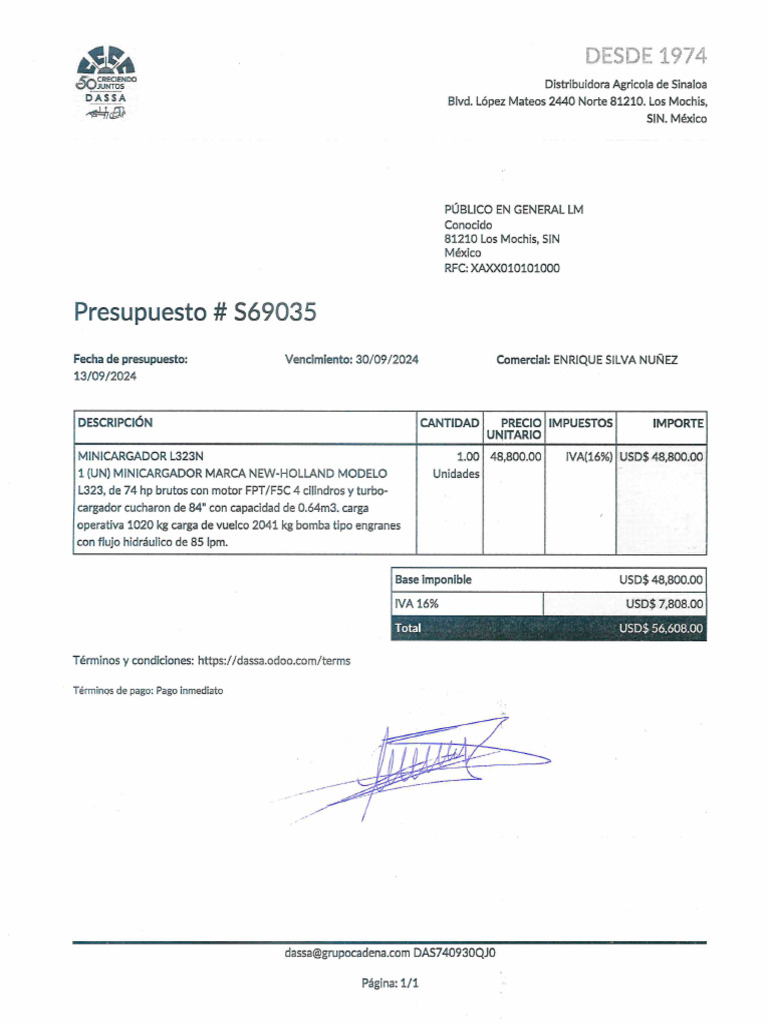 Minicargador L323 | PDF