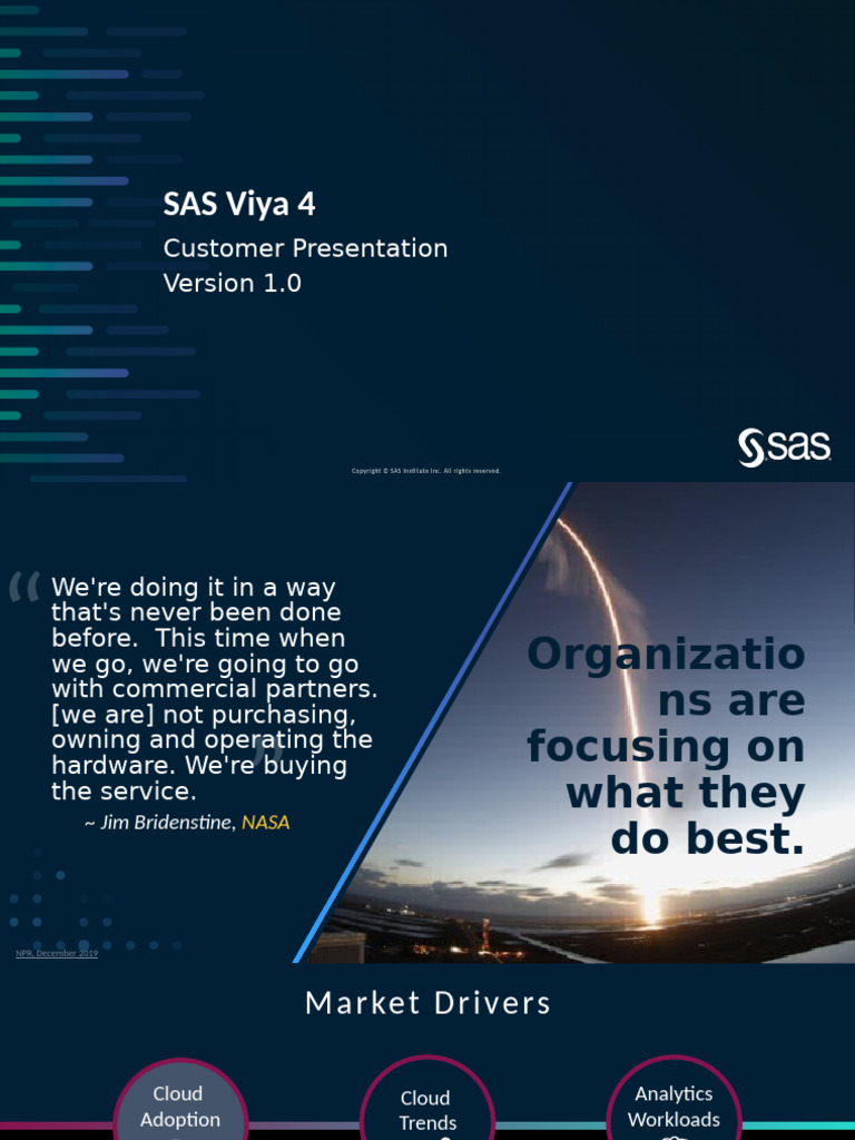 SAS Viya Customer Presentation | PDF | Cloud Computing | Analytics