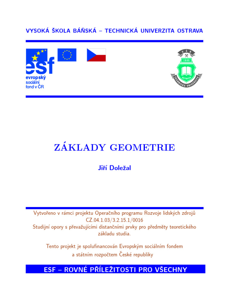 Zaklady Geometrie | PDF