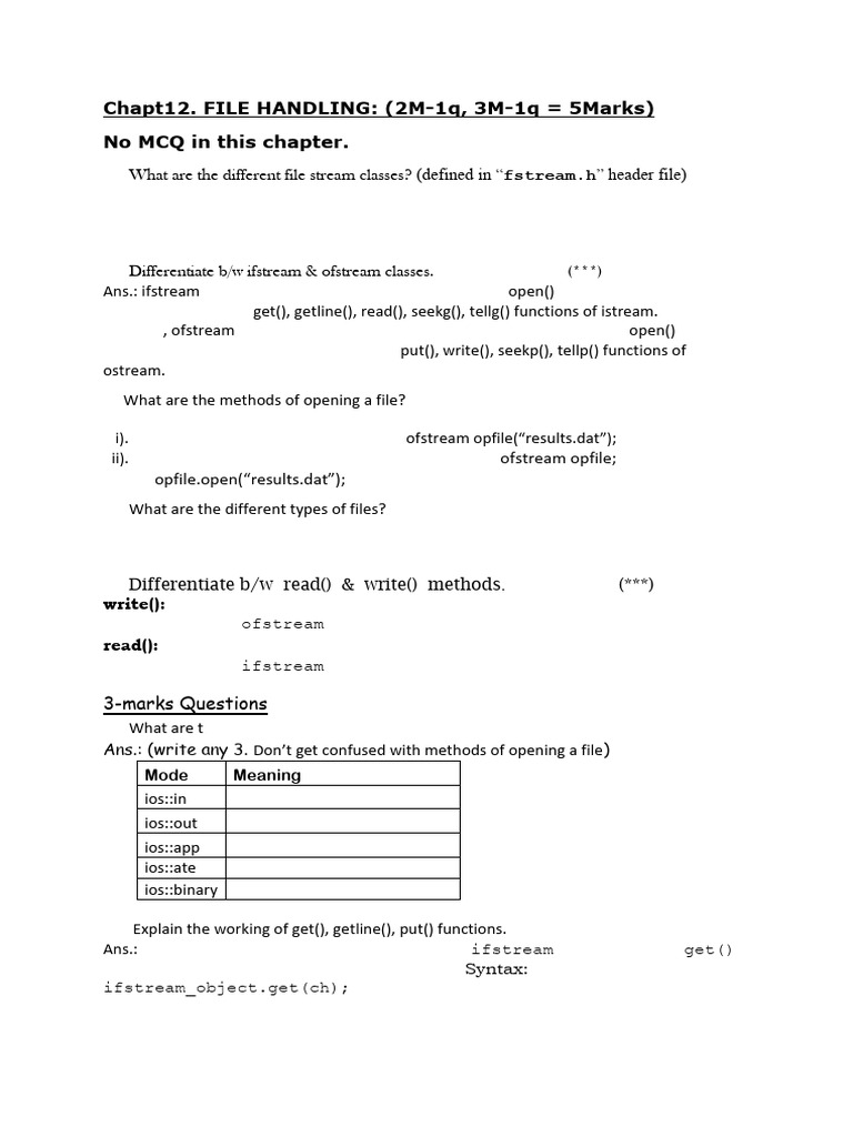 Chapt12 Data File Handling Pdf Object Oriented Programming Computer Programming 