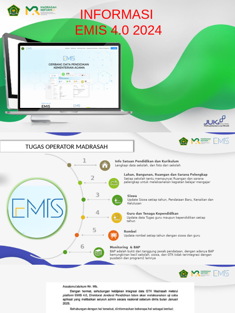 Materi Emis 40 New 2024 Pendma Bwi | PDF