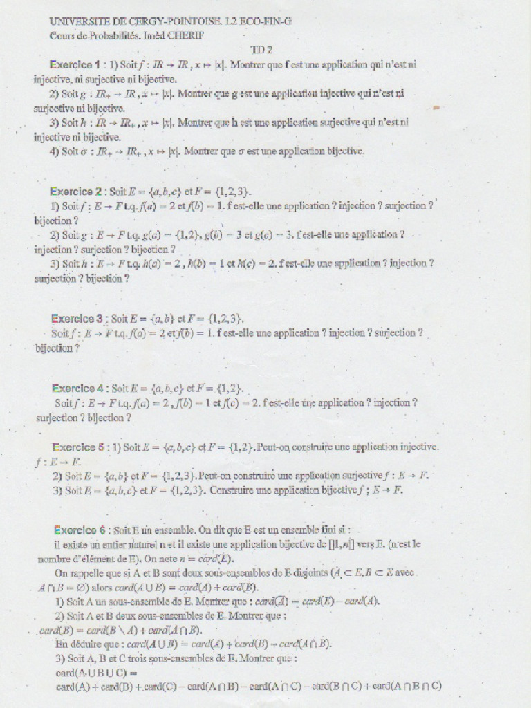 PROBA TD 2 (4) | PDF