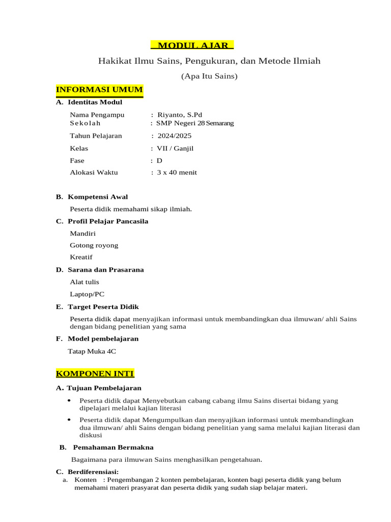 Sains Dan Lab | PDF