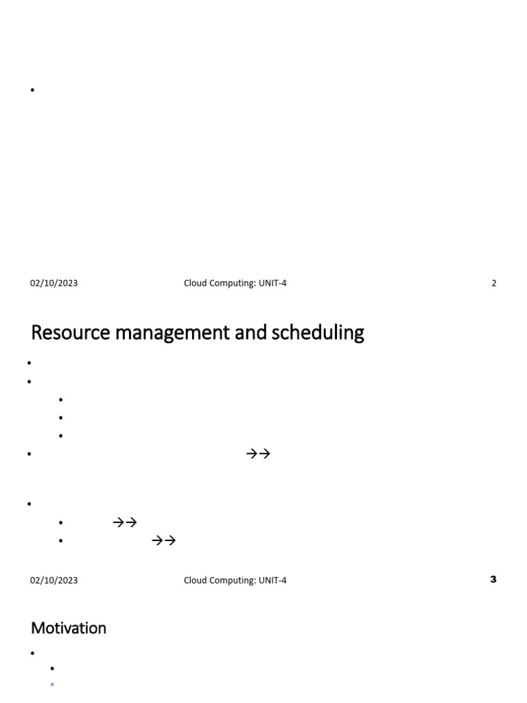 PPT -CC-UNIT-4 | PDF | Scheduling (Computing) | Auction