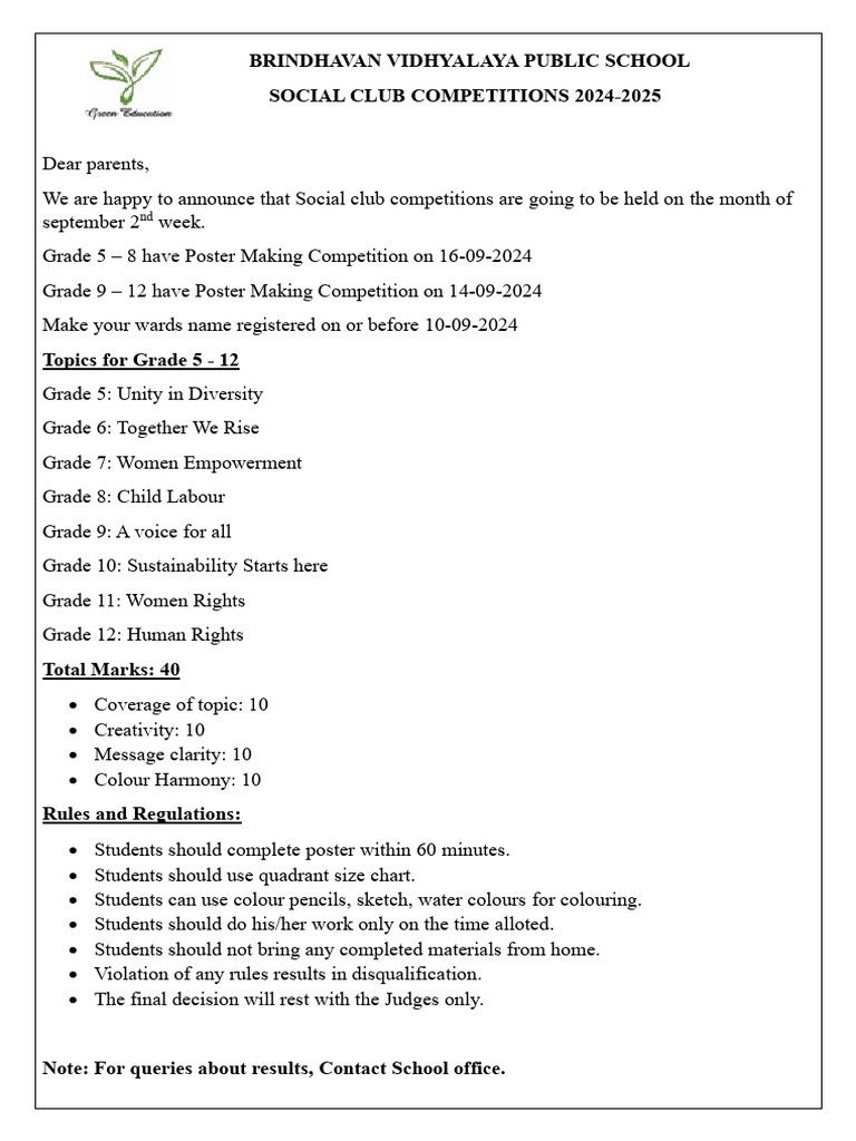 Poster Making Announcement Pdf