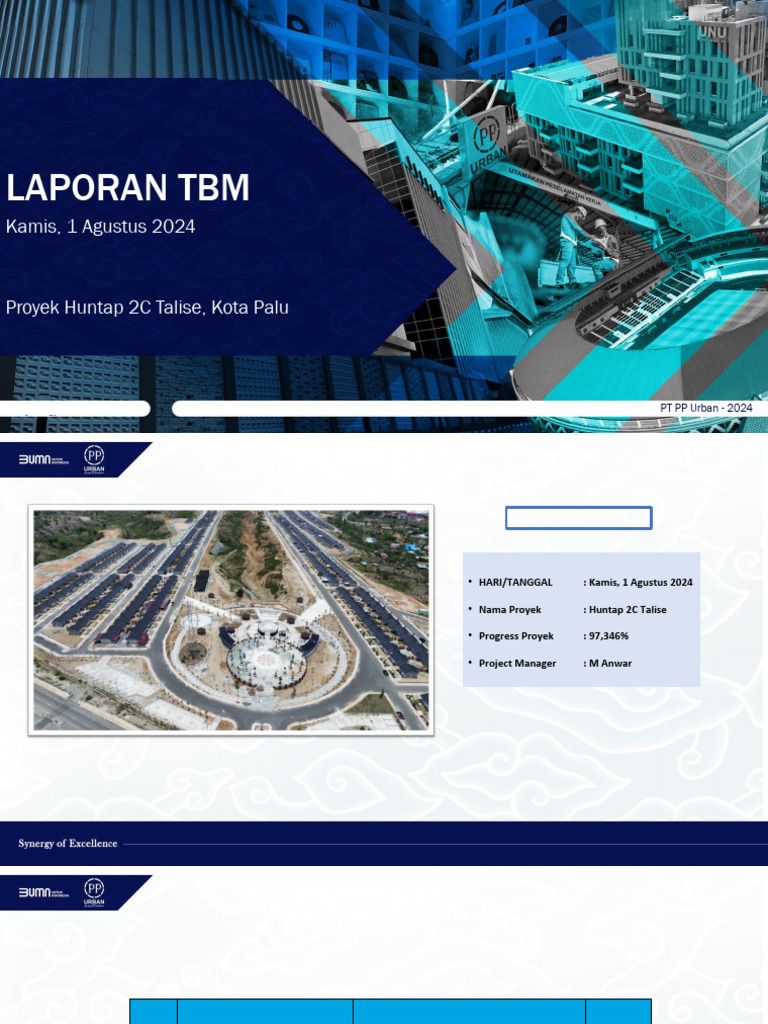 LAPORAN TBM HUNTAP 2C TALISE 01-08-2024 | PDF