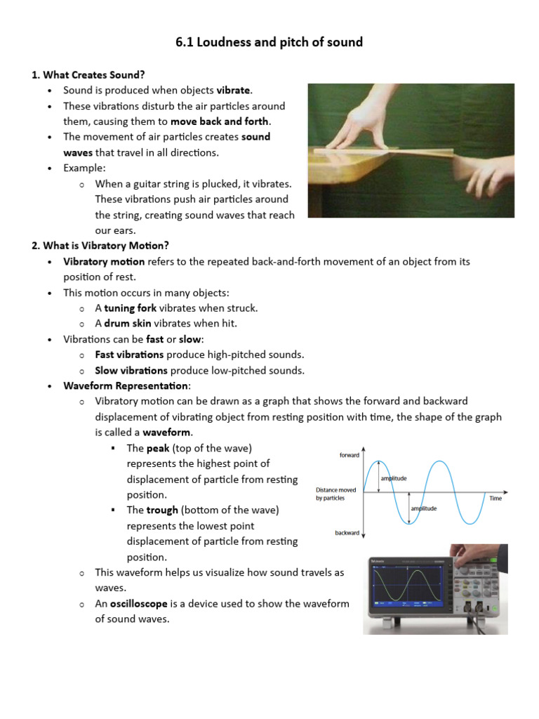 Understanding Loudness and Pitch in Sound | PDF | Sound | Pitch (Music)