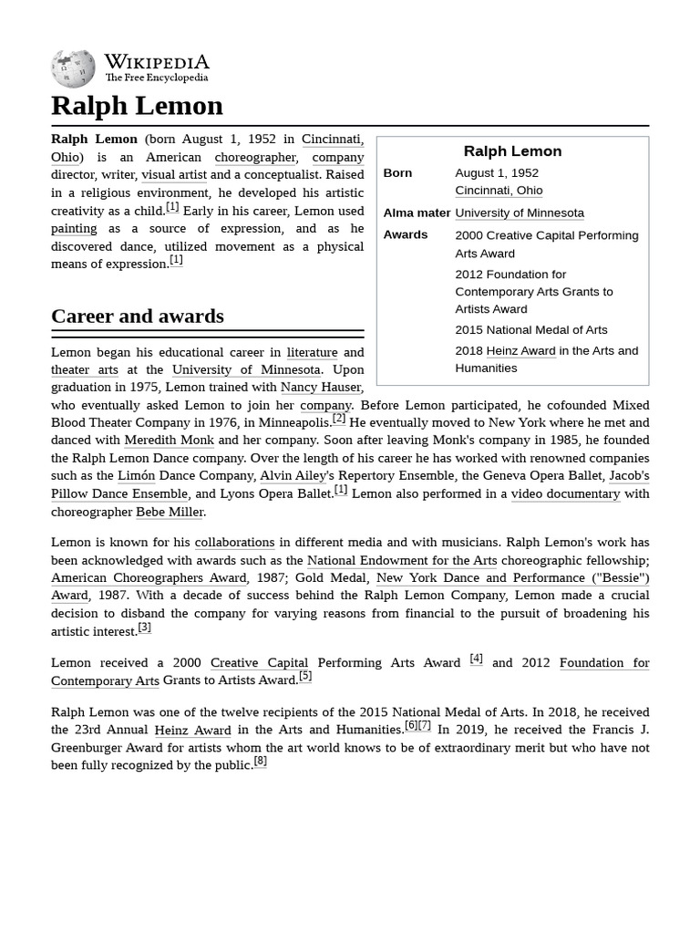 Ralph_Lemon | PDF | The Arts