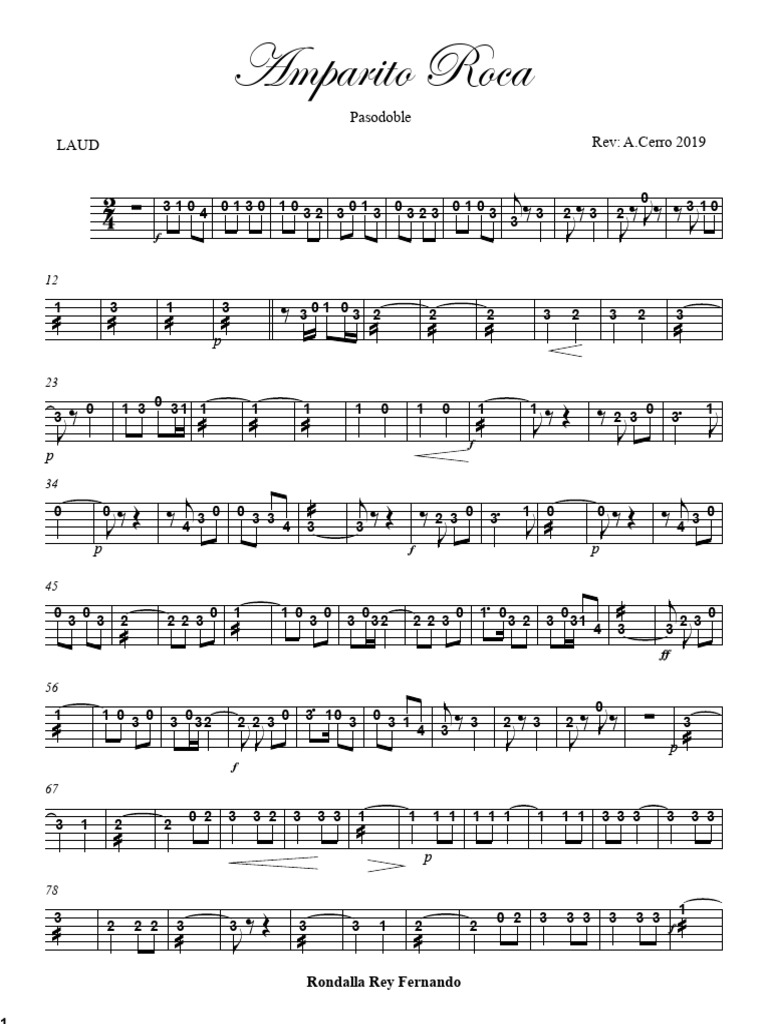 003 - Amparito Roca - LAUD | PDF