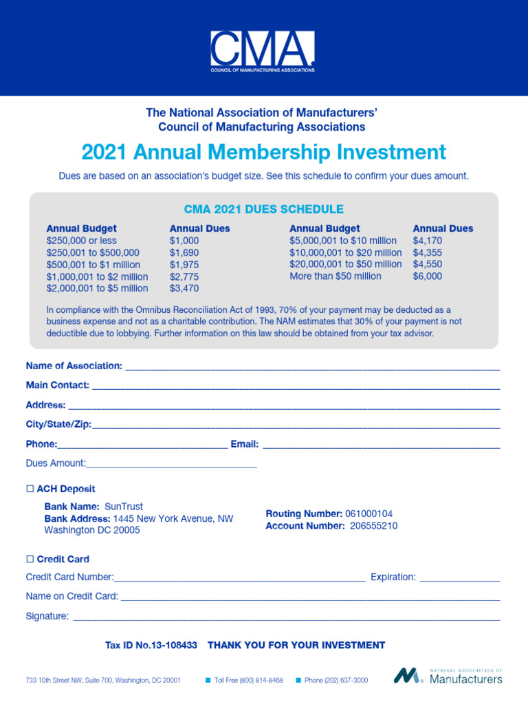 2021 Membership Dues Schedule Form | PDF | Government Finances | Taxes