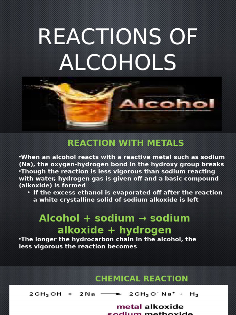 Reactions of Alcohols | PDF