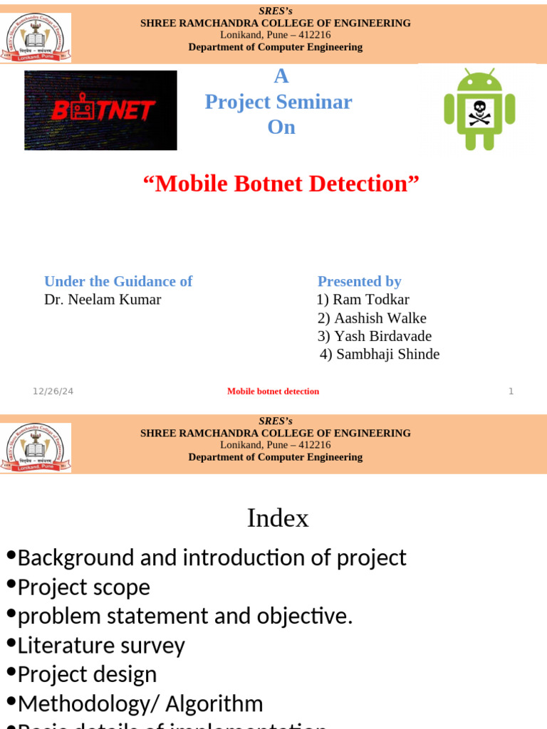 Mob Botnet Detection | PDF | Android (Operating System) | Support Vector Machine