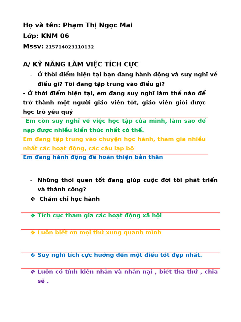 BT KNM - Phạm Thi ngọc mai-215714023110132 | PDF