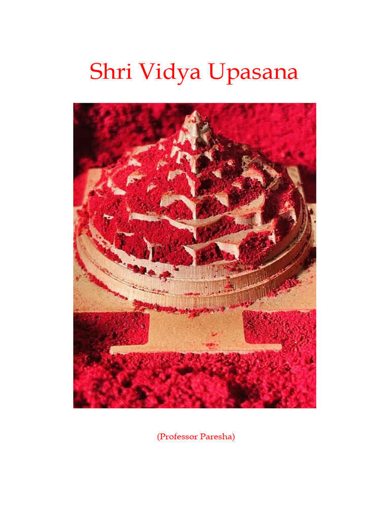 Shri Vidya Upasana | PDF | Chacra | Ioga