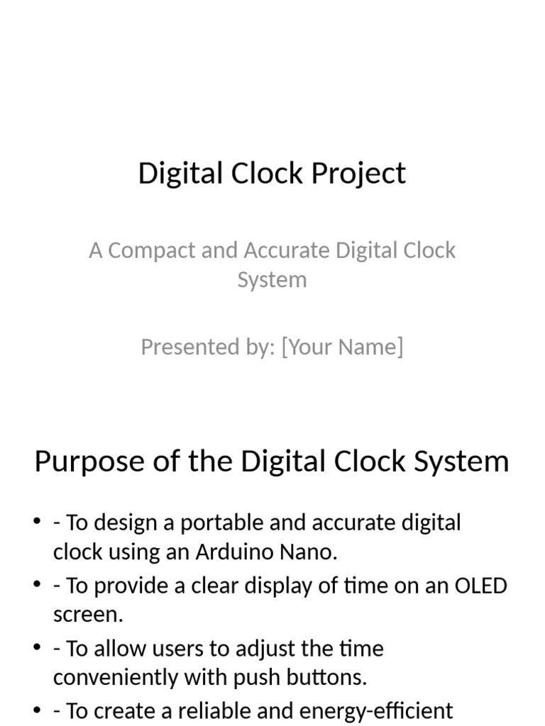 Digital_Clock_Project | PDF Digital_Clock_Project | PDF