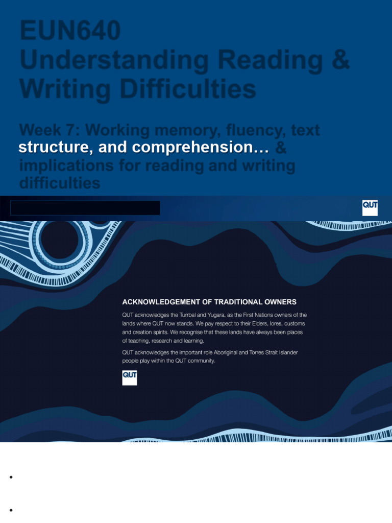 Week 7 EUN640_Week 7 tutorial_Slides (1) | PDF | Reading Comprehension ... Week 7 EUN640_Week 7 tutorial_Slides (1) | PDF | Reading Comprehension ...