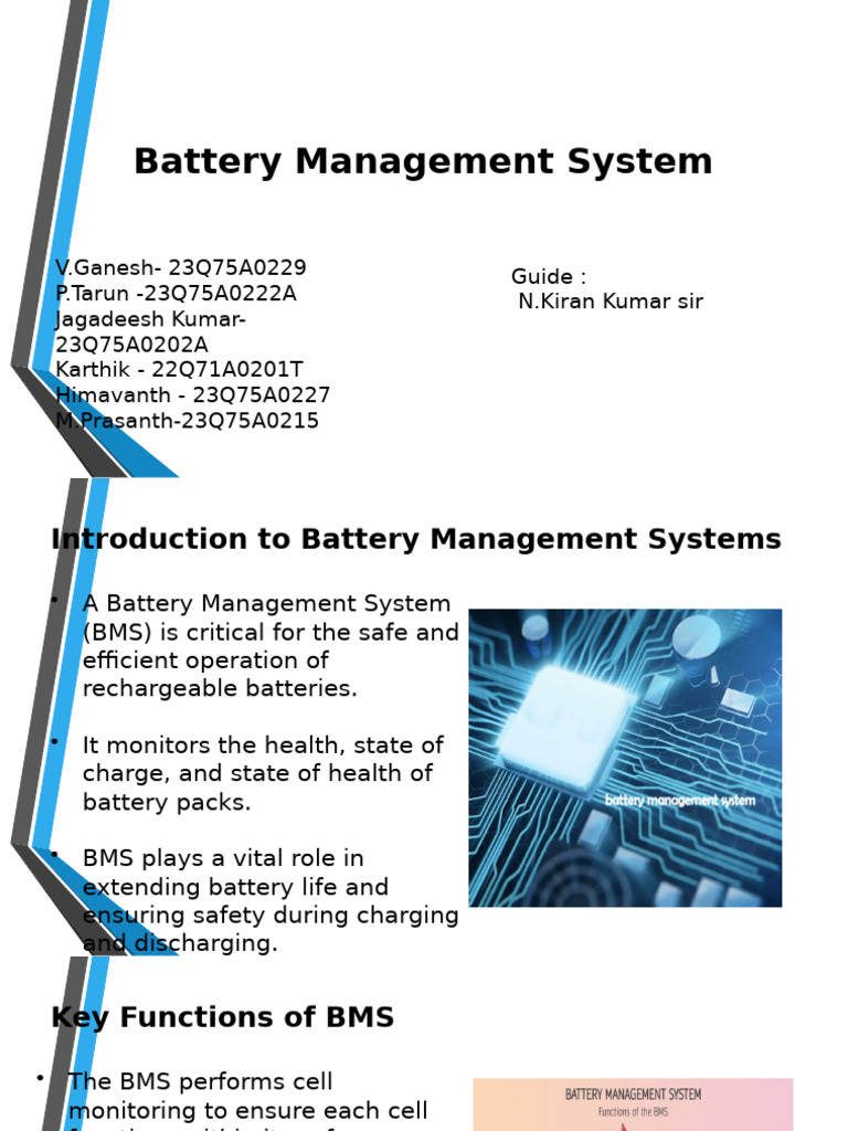 Battery Management System | PDF | Electronics | Electricity