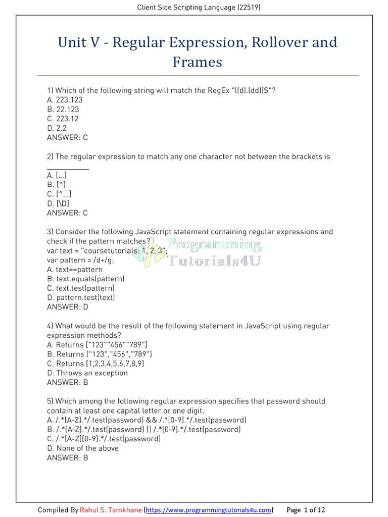 MCQ_CSS_Unit-V | PDF