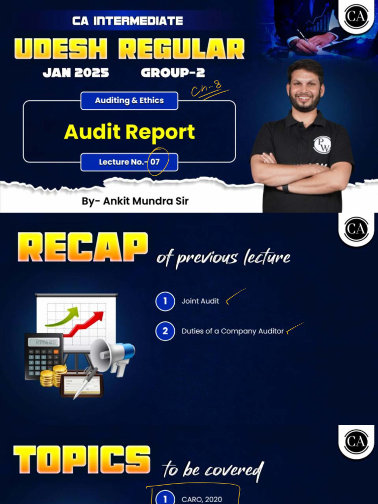 Audit Report 07 - Class Notes | PDF
