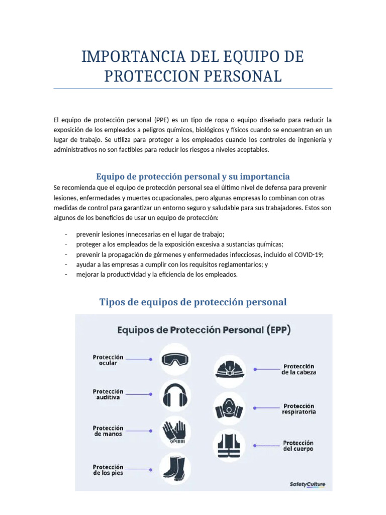Platica de Seguridad Epp | PDF