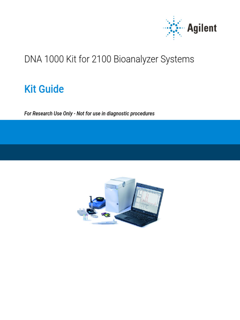 Manual - DNA 1000 Kit For 2100 Bioanalyzer Systems | PDF | Assay