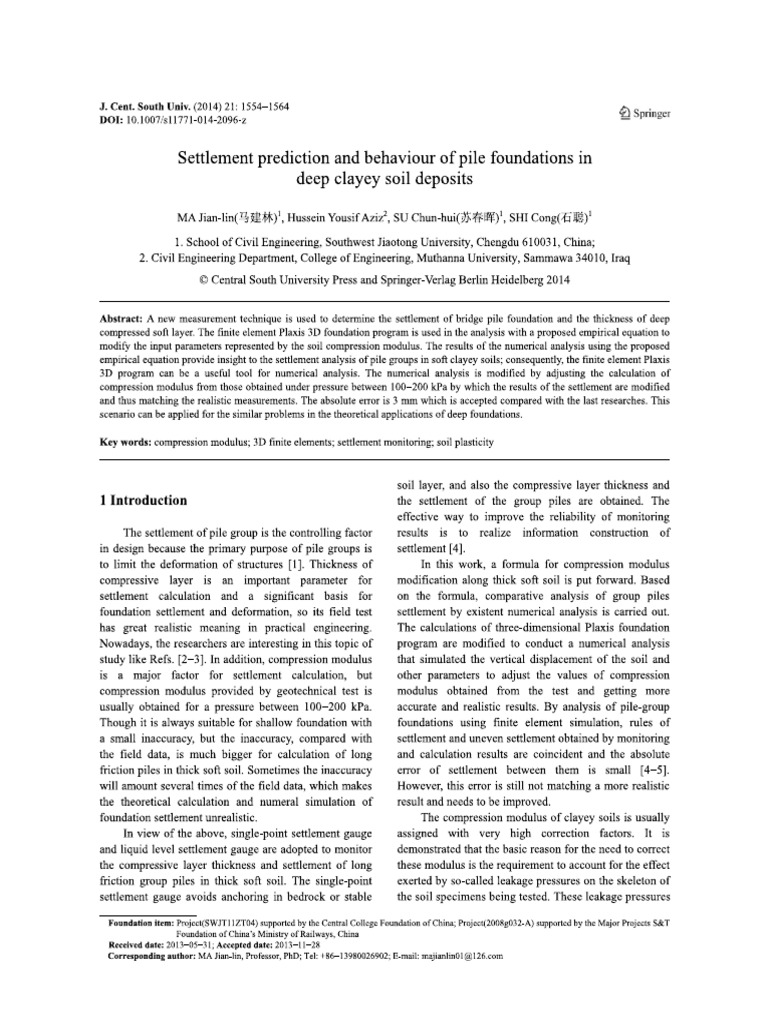 Behaviour of Piles | PDF