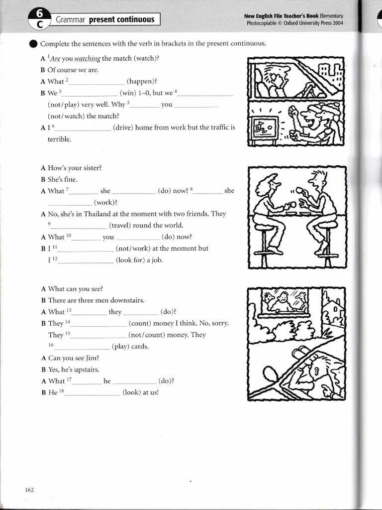 6C Present continuous | PDF