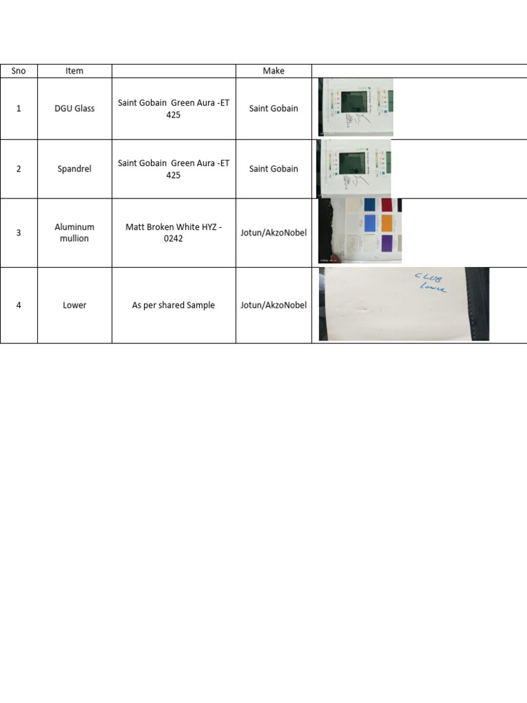 Sample Glass Club House | PDF