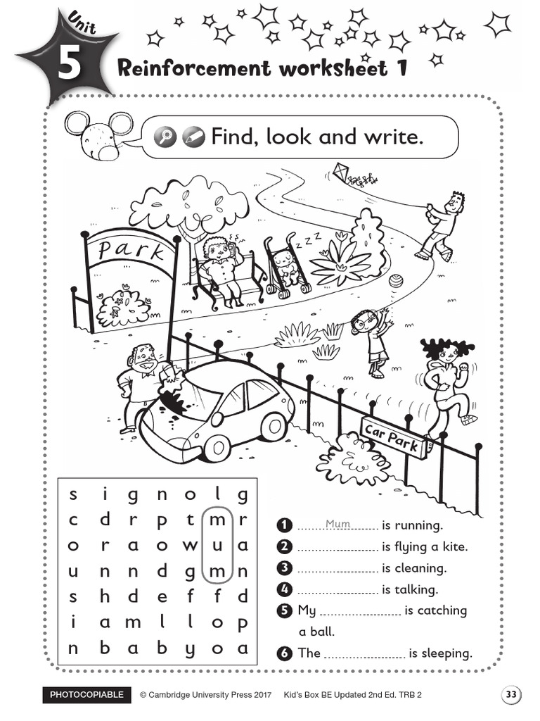 Kid's Box 2 Unit 5 Reinforcement Worksheet | PDF