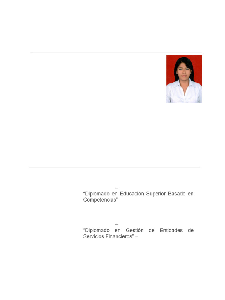 Katherine Medrano CV Actualizado | PDF | Bolivia | Economias