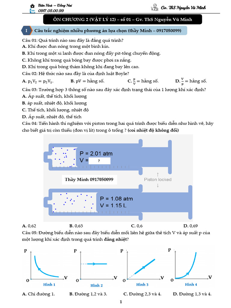 Ôn Chương 2 VL12 Form M I | PDF