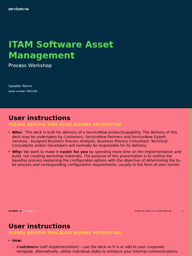 ITAM - SAM - Process Workshop - Xanadu | PDF | Software As A Service | Asset Management
