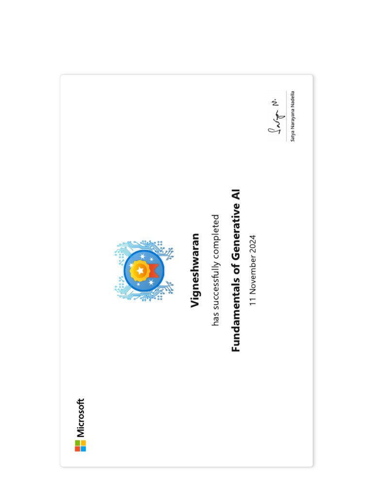 Achievements - Vigneshwaran-4864 - Microsoft Learn | PDF