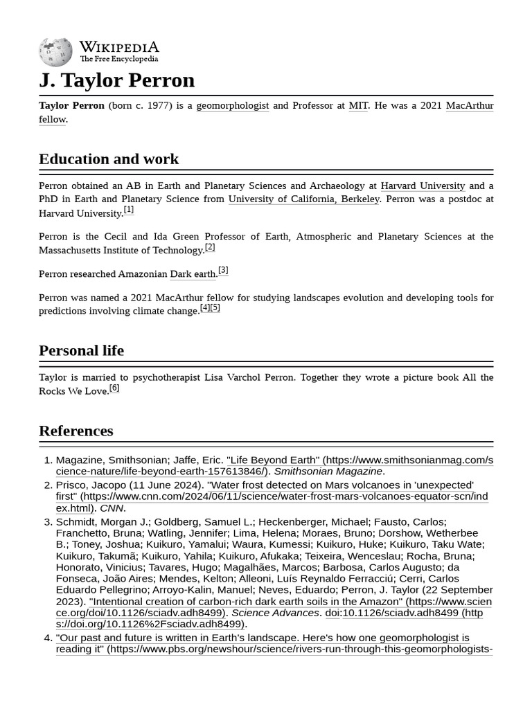 J._Taylor_Perron | PDF | Planetary Science | Physical Sciences