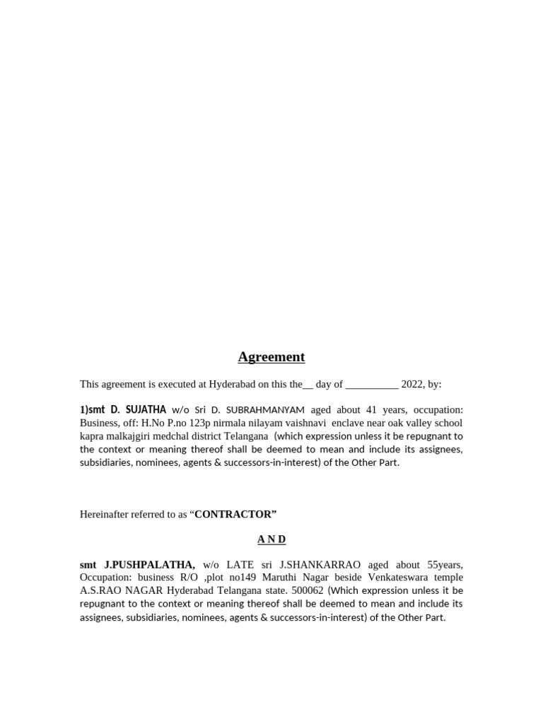 AGREEMENT | PDF