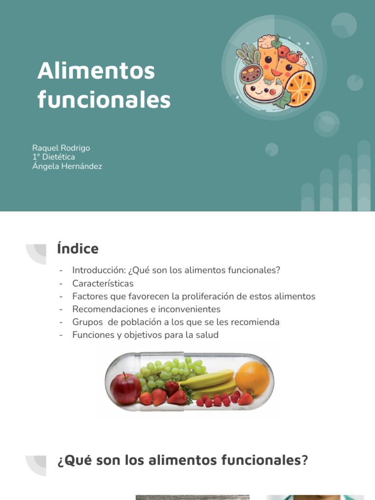 Alimentos Funcionales | PDF | Comida funcional | Alimentos