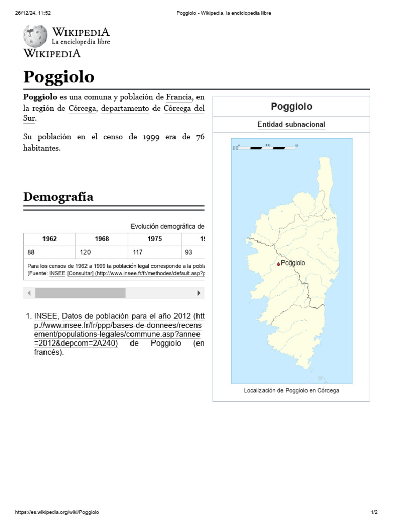 Poggiolo - Wikipedia, La Enciclopedia Libre | PDF | Geografía | Tiempo ...