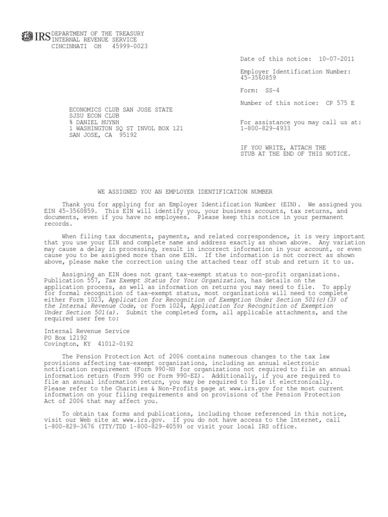 IRS Recognition Letter | PDF | Irs Tax Forms | Internal Revenue Service