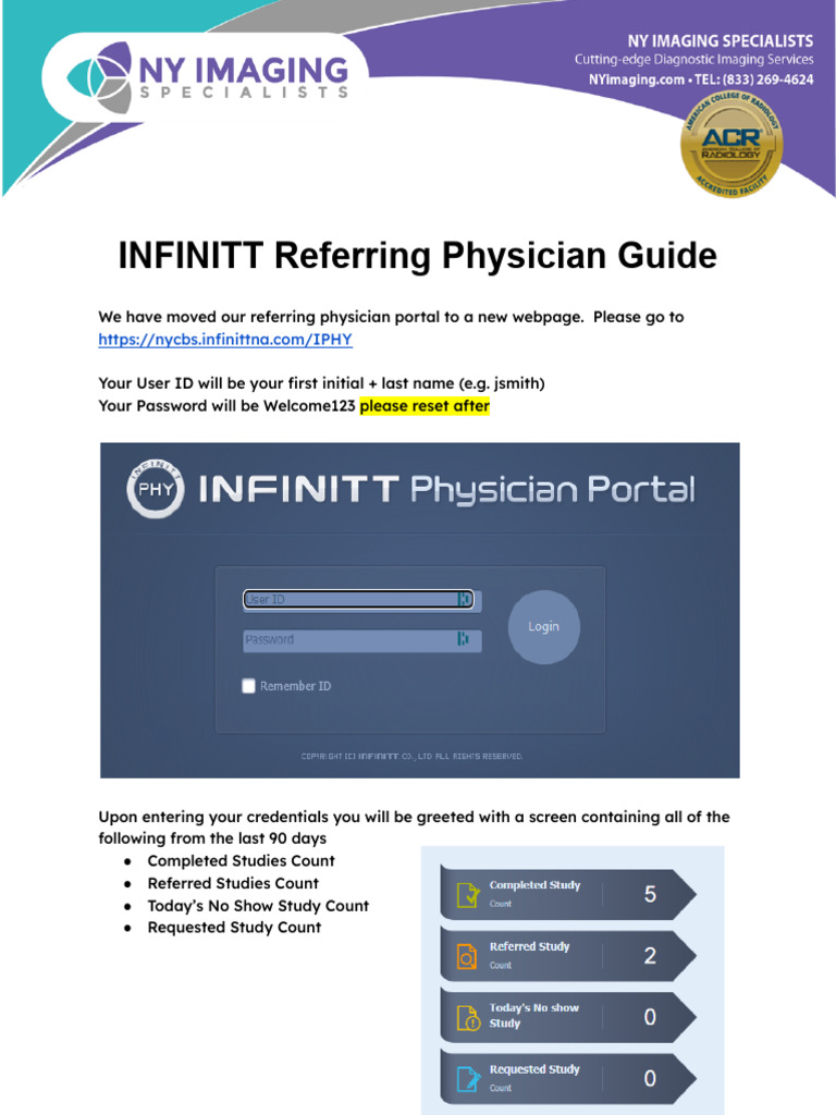 INFINITT Referring Physician Guide | PDF | System Software | Software