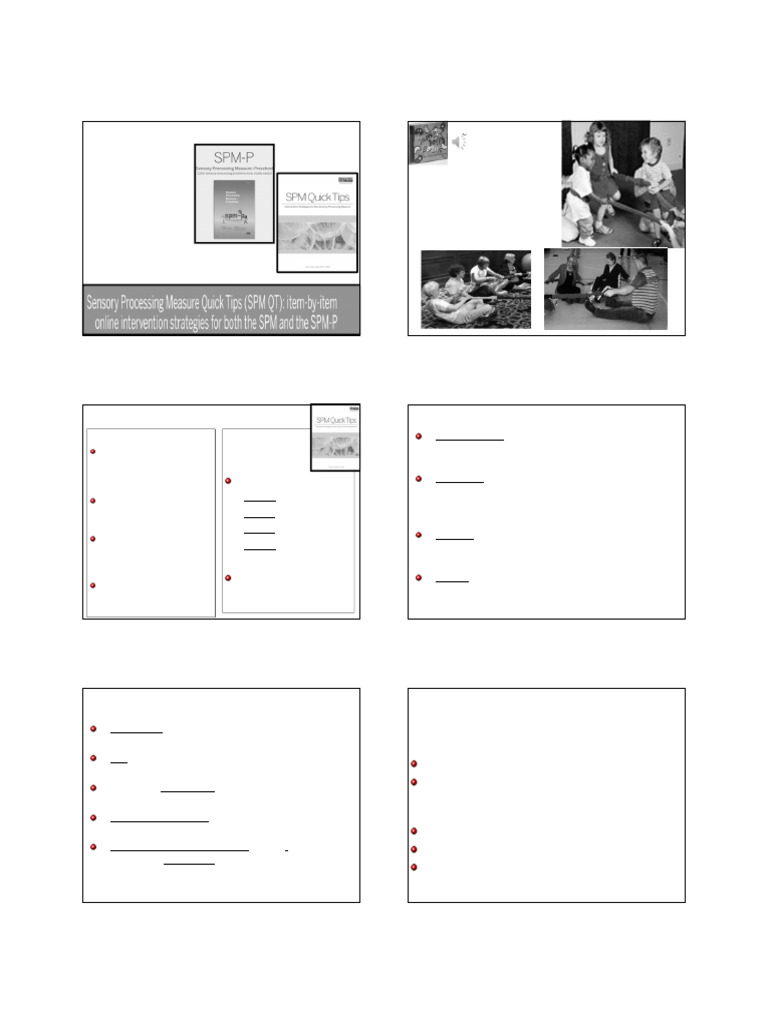 HandoutsSPM-Preschool SPMQuickTipsBonusSession | PDF