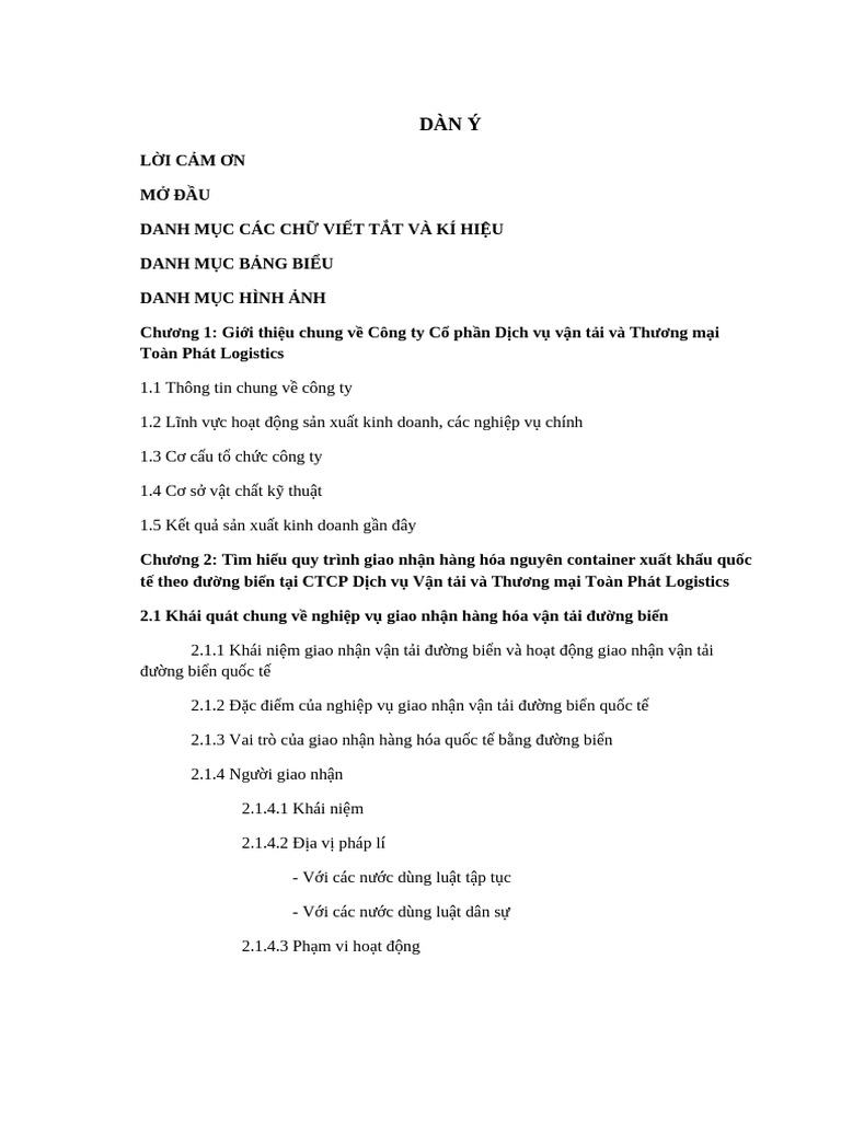 Dàn Ý Bcao Thuc Tap KTVTB GPT | PDF