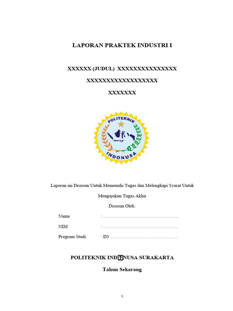Revisi - Templare Laporan Pi 1 | PDF