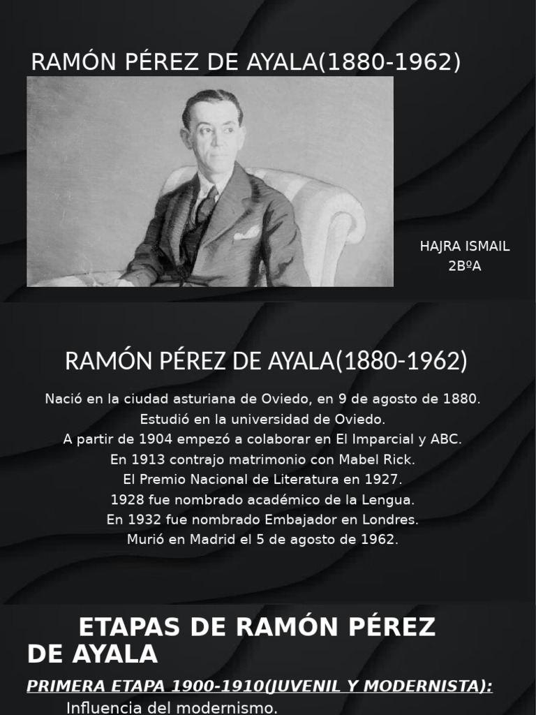 Ramón Pérez de Ayala: Vida y Obra | PDF