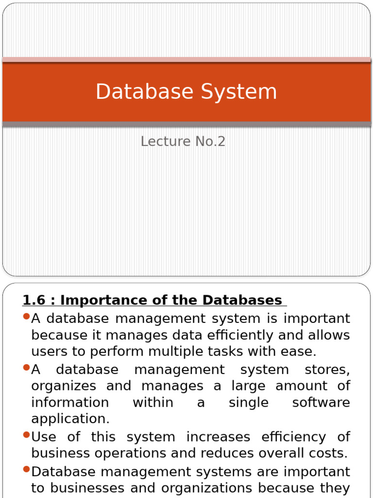 lecture 2 | PDF | Databases | Computer File lecture 2 | PDF | Databases | Computer File