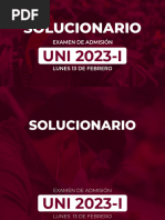 Solucionario Del Examen de Admisión Uni 2021-1 PDF | PDF