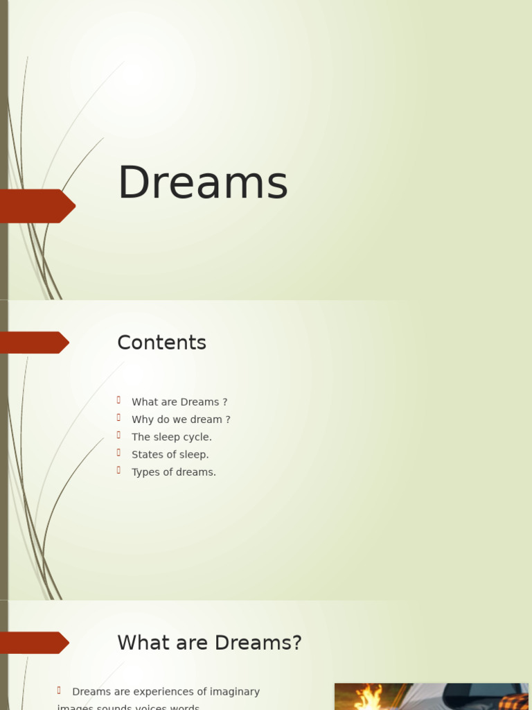 Dreams | PDF | Dream | Sleep