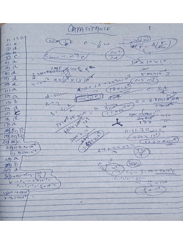 Capacitance 1 | PDF