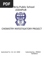 Chemistry Project Front Page Design | PDF