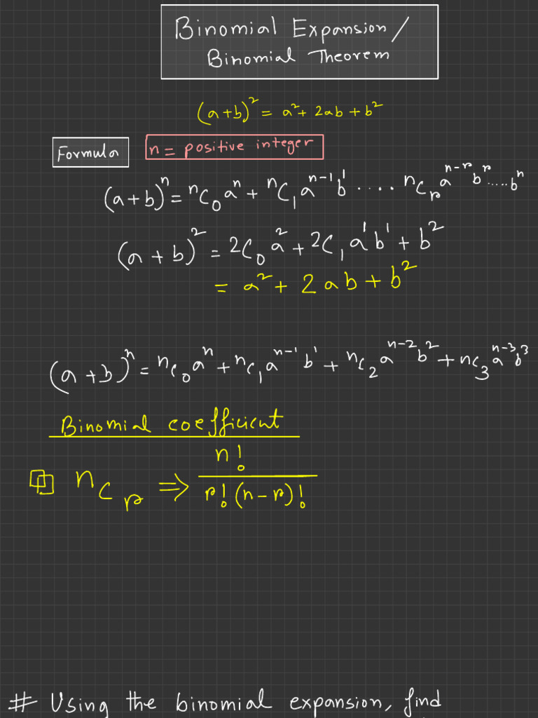Binomial Expansion | PDF